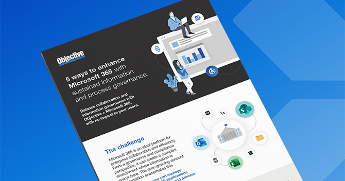 Objective Infographic | 5 ways to enhance Microsoft 365 with sustained ...