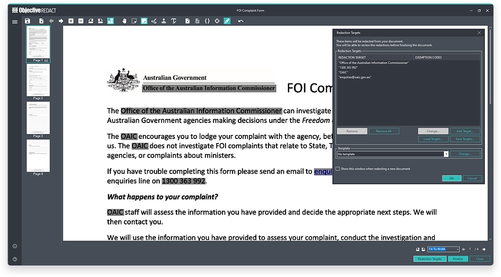 Redaction software for PDF & Word documents | Objective Corporation